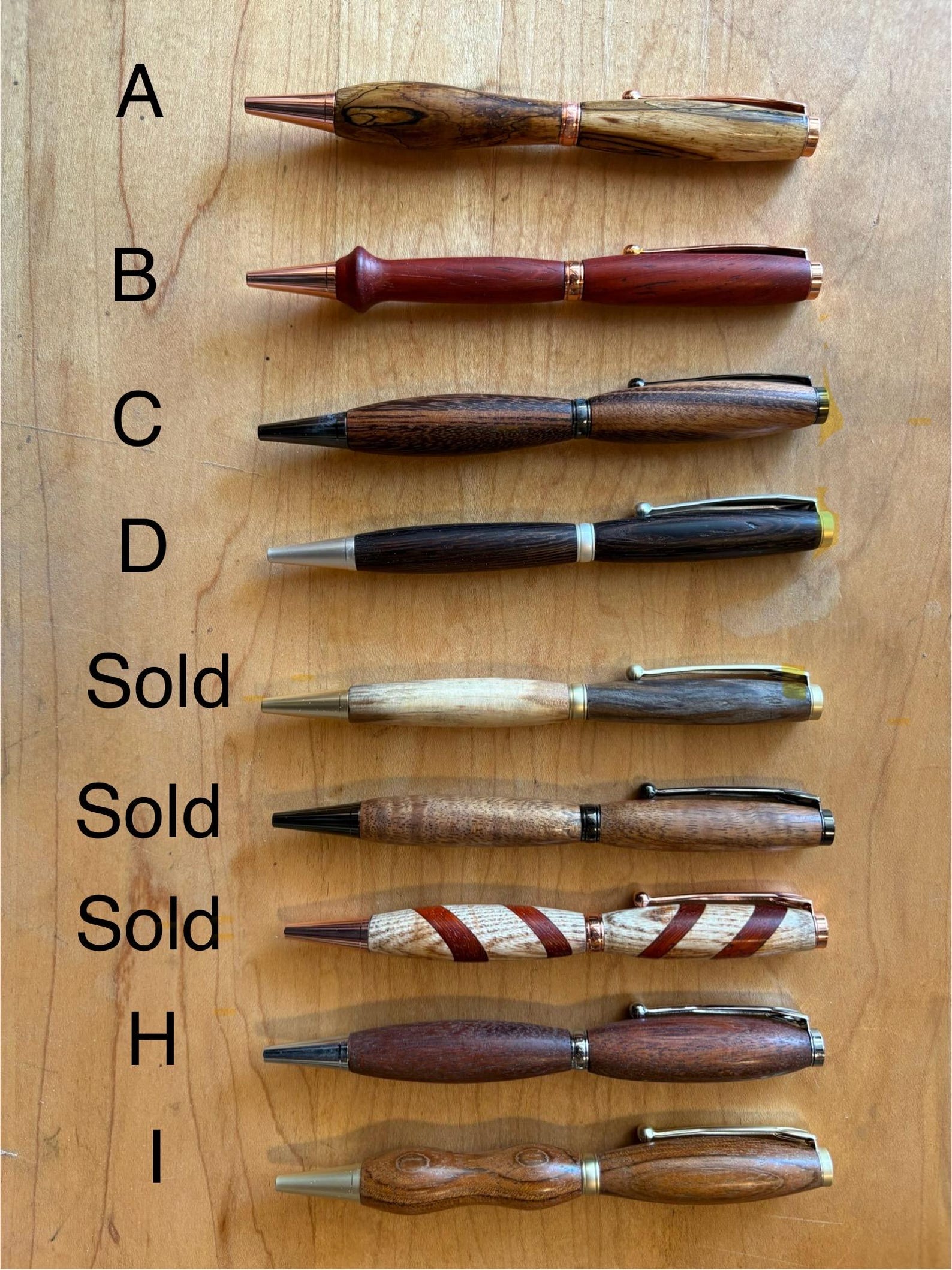 Hand Turned Pens - Etsy