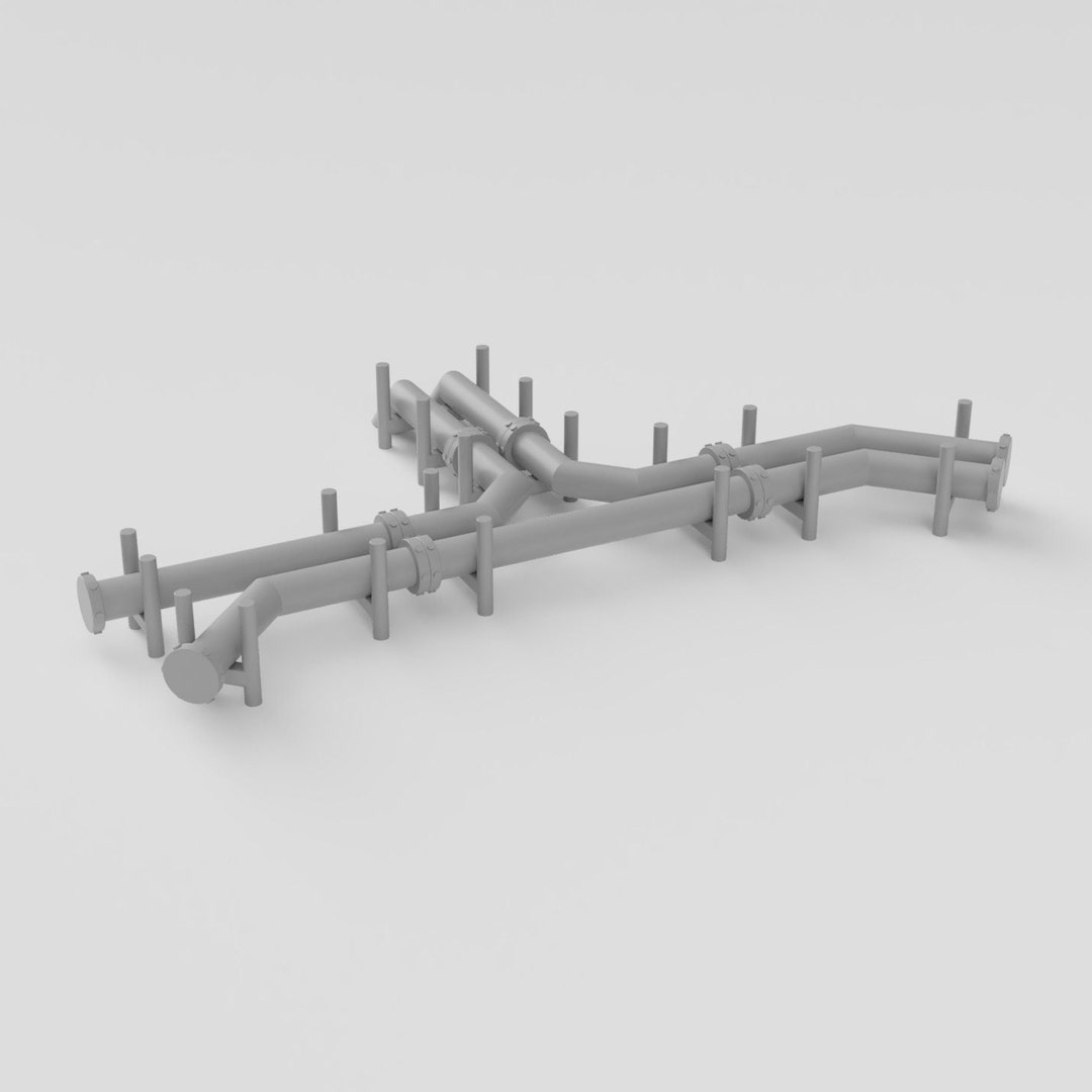 32 Files, Industrial Pipelines Pipes Terrain STL Wargaming and 40K - Etsy