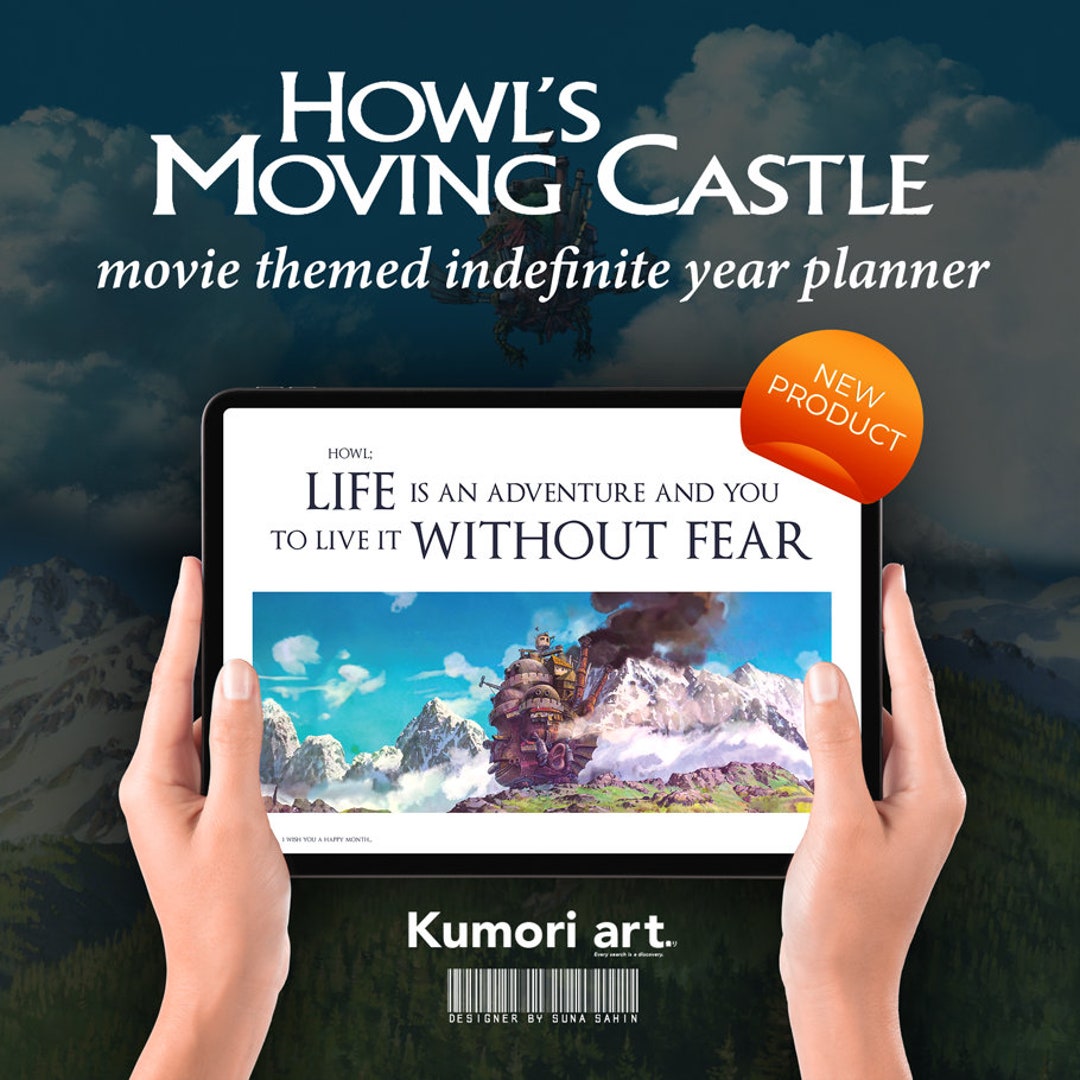 FREE Howl's Moving Castle Indefinite Digital Planner Design - Etsy