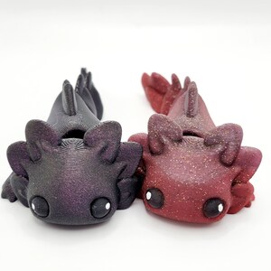 Baby Axolotl Fidget Flexi Toy Tadpole 3D Printed Gift Articulated ...