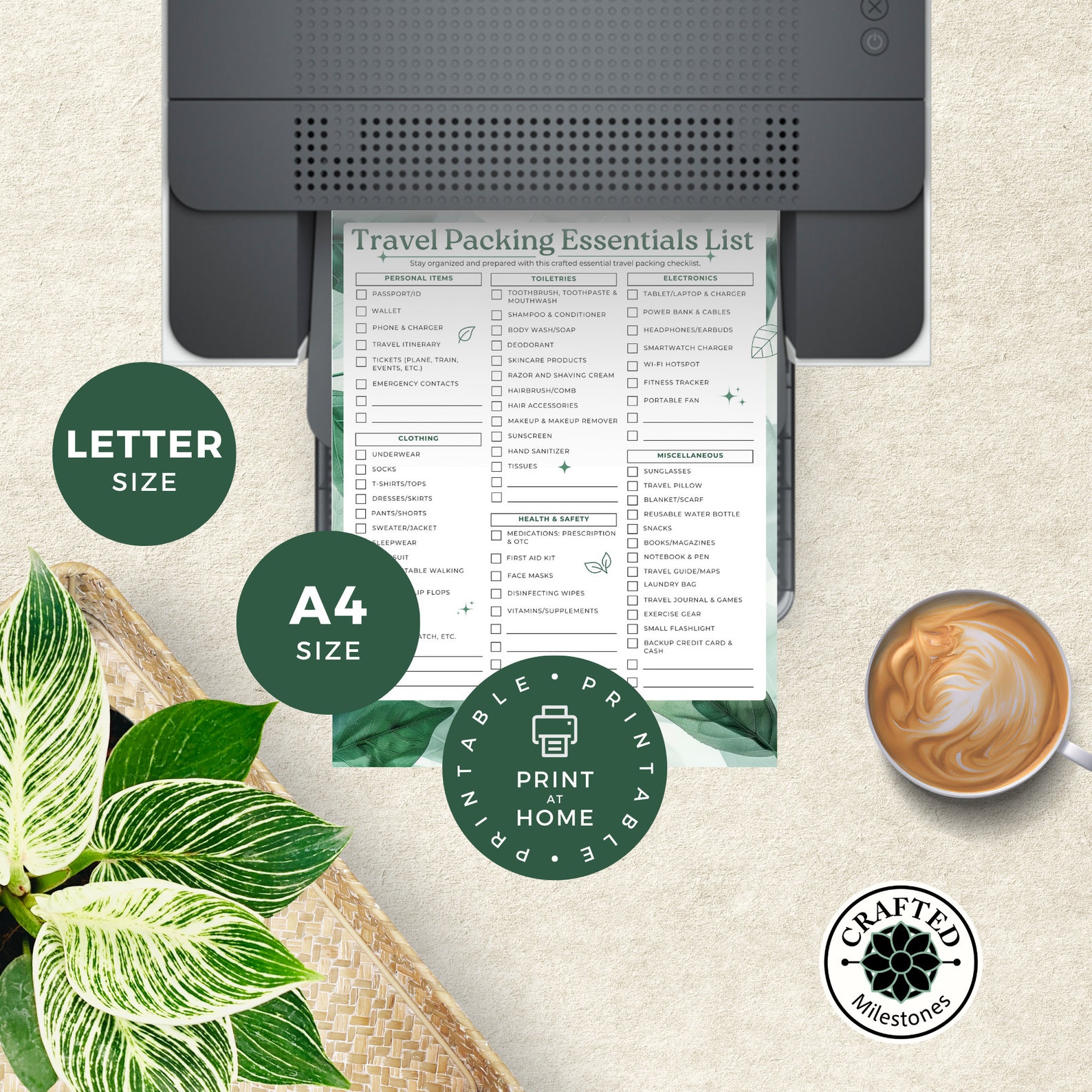 Emerald Green Travel Packing Checklist | Essentials List | Travelers ...