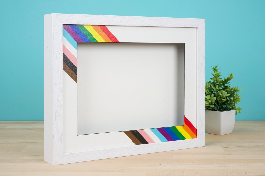 Handcrafted Pride Shadow Box Frame: LGBTQ+ Keepsake Display - Etsy