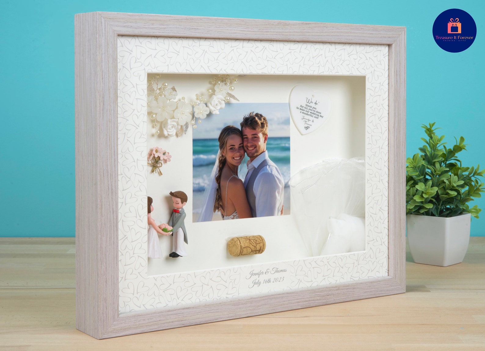 Handcrafted Deep Shadow Box Frames Celebrating Wedding Perfect for ...