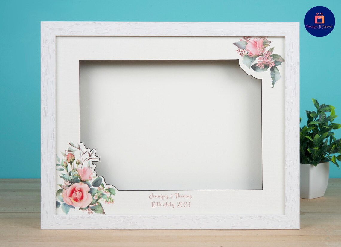 Handcrafted Wedding Shadow Box Frame: Solid Wood Keepsake Display - Etsy