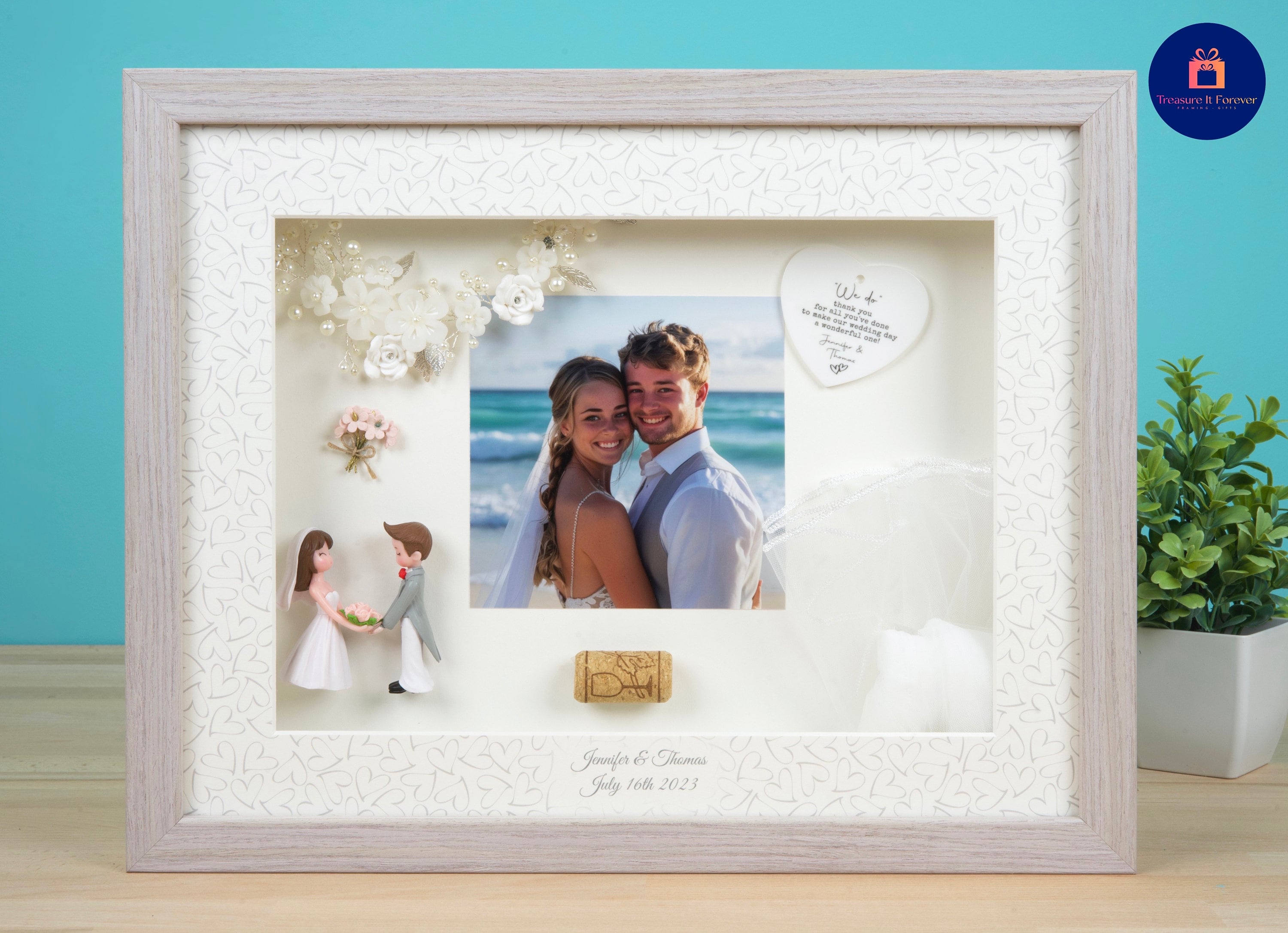 Handcrafted Deep Shadow Box Frames Celebrating Wedding Perfect for ...