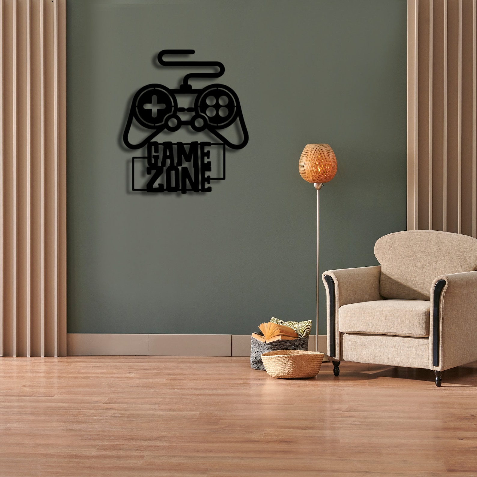 Game Zone Metal Wall Art, Gaming Room Wall Art, Video Game Decor, Gift ...