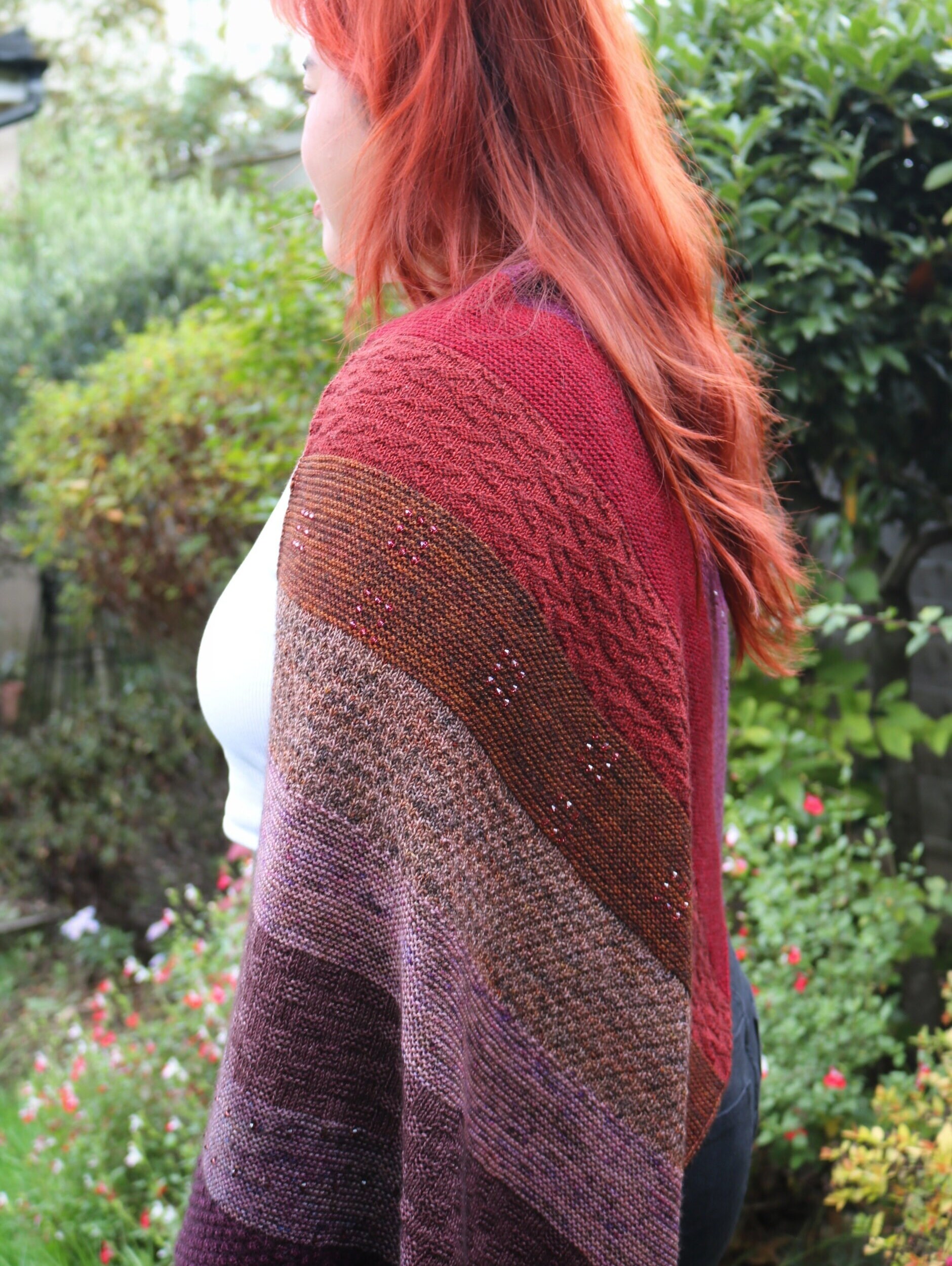 Glam Garden Wrap Knitting Pattern - Etsy