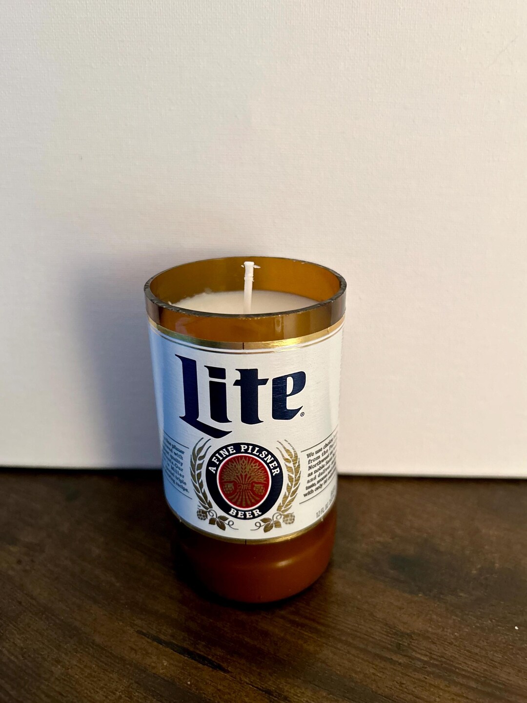 Various Scented Candles in Beer Bottles (harp Lager, Milk Stout, Miller ...