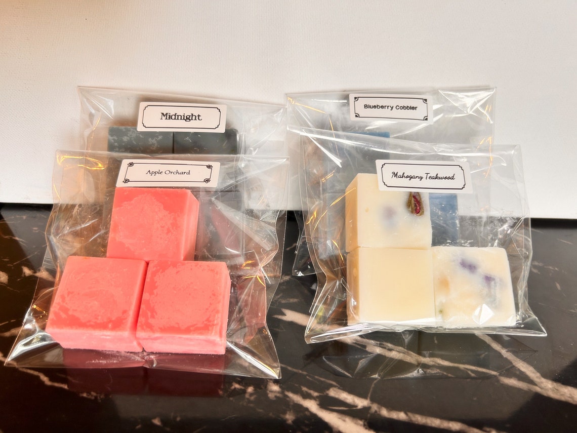 Square Wax Melts (3 Count) - Variety Scents - Dried Flower (DF) Options ...