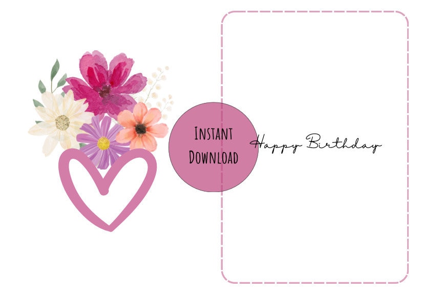 Cancer Birthday Card, Breast Cancer Support Card, Happy Birthday Card ...