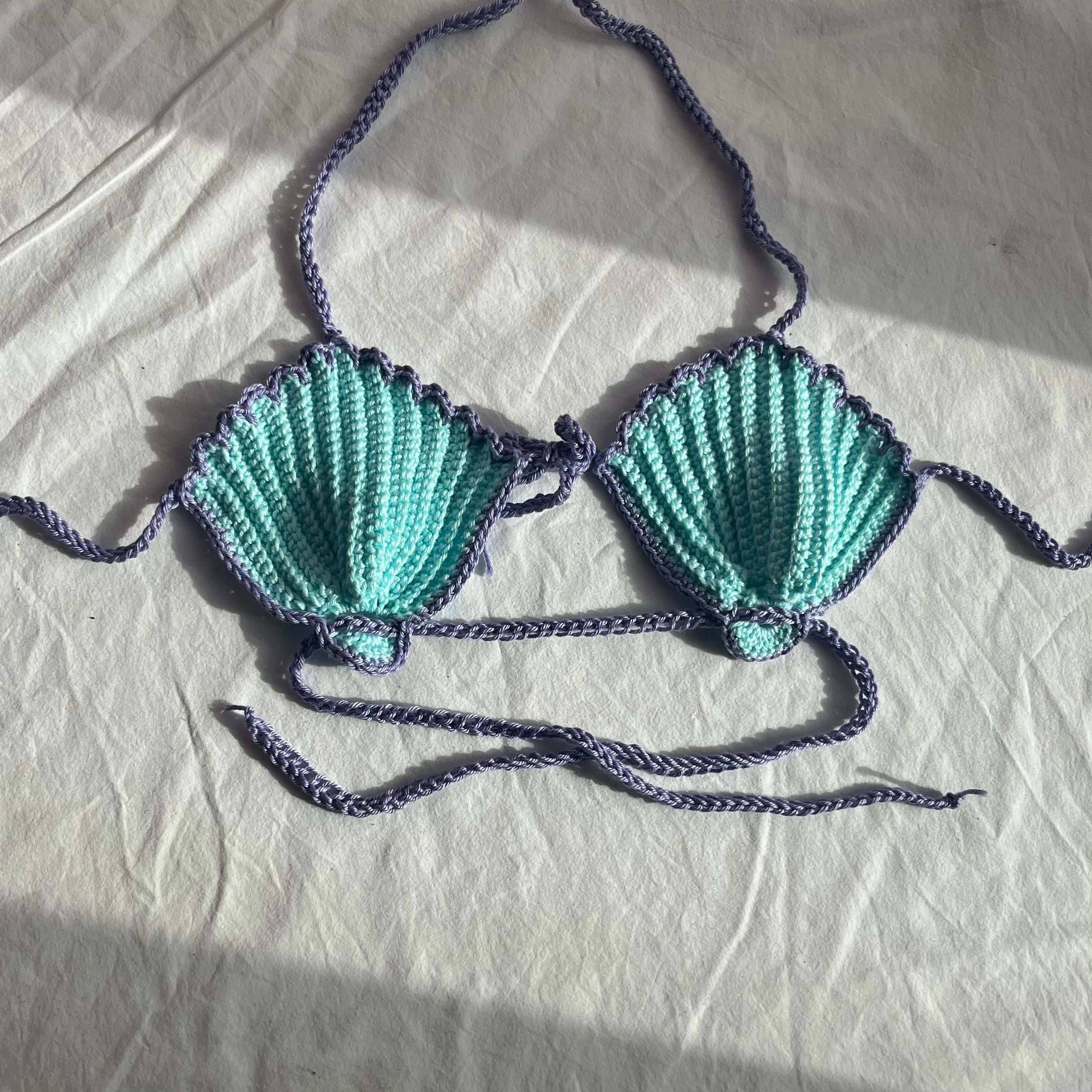 Shell Bikini Top Model Italian and English Pattern Pdf Guide Images - Etsy