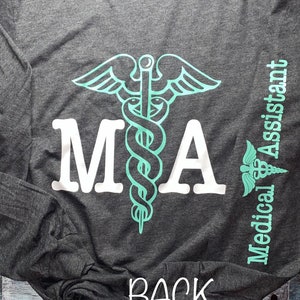 Unisex Long Sleeve Medical Assistant T-shirt | Nurse T-shirt | Medical ...