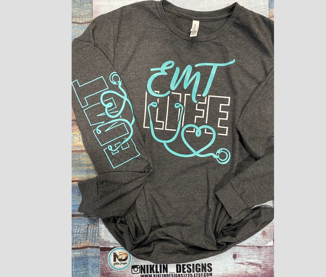 Womans Long Sleeve Lightweight Emt T-shirt | Emt T-shirt | Emt Clothing ...