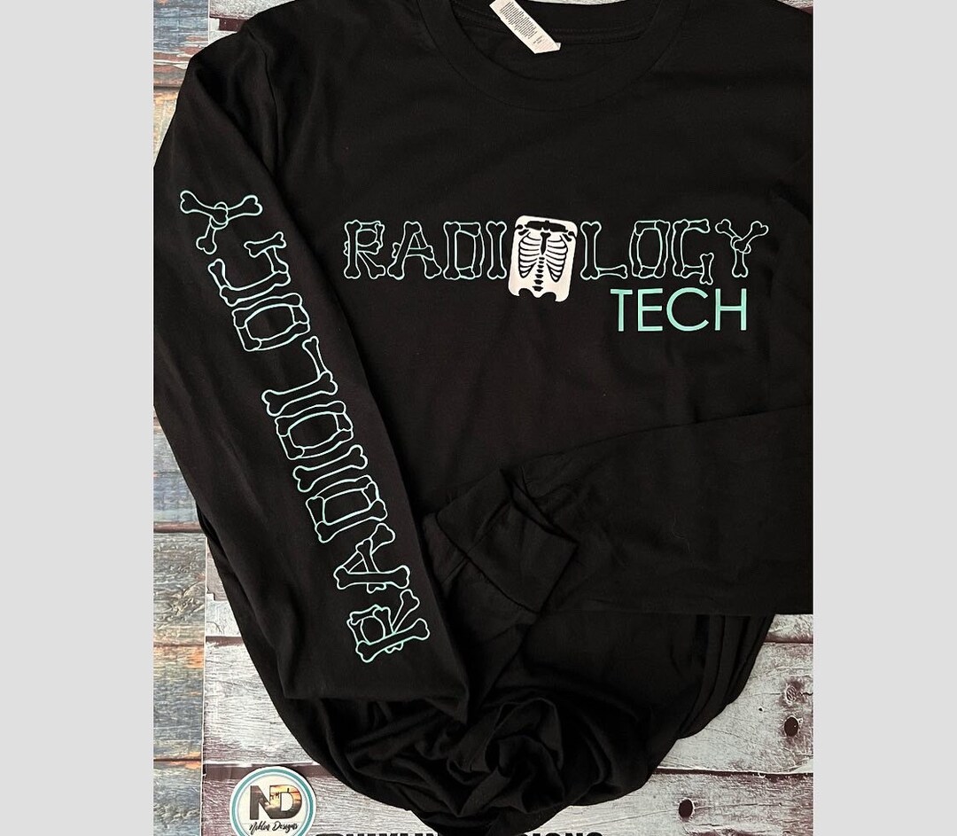 Unisex Long Sleeve Lightweight Radiology T-shirt | Radiology T-shirt ...