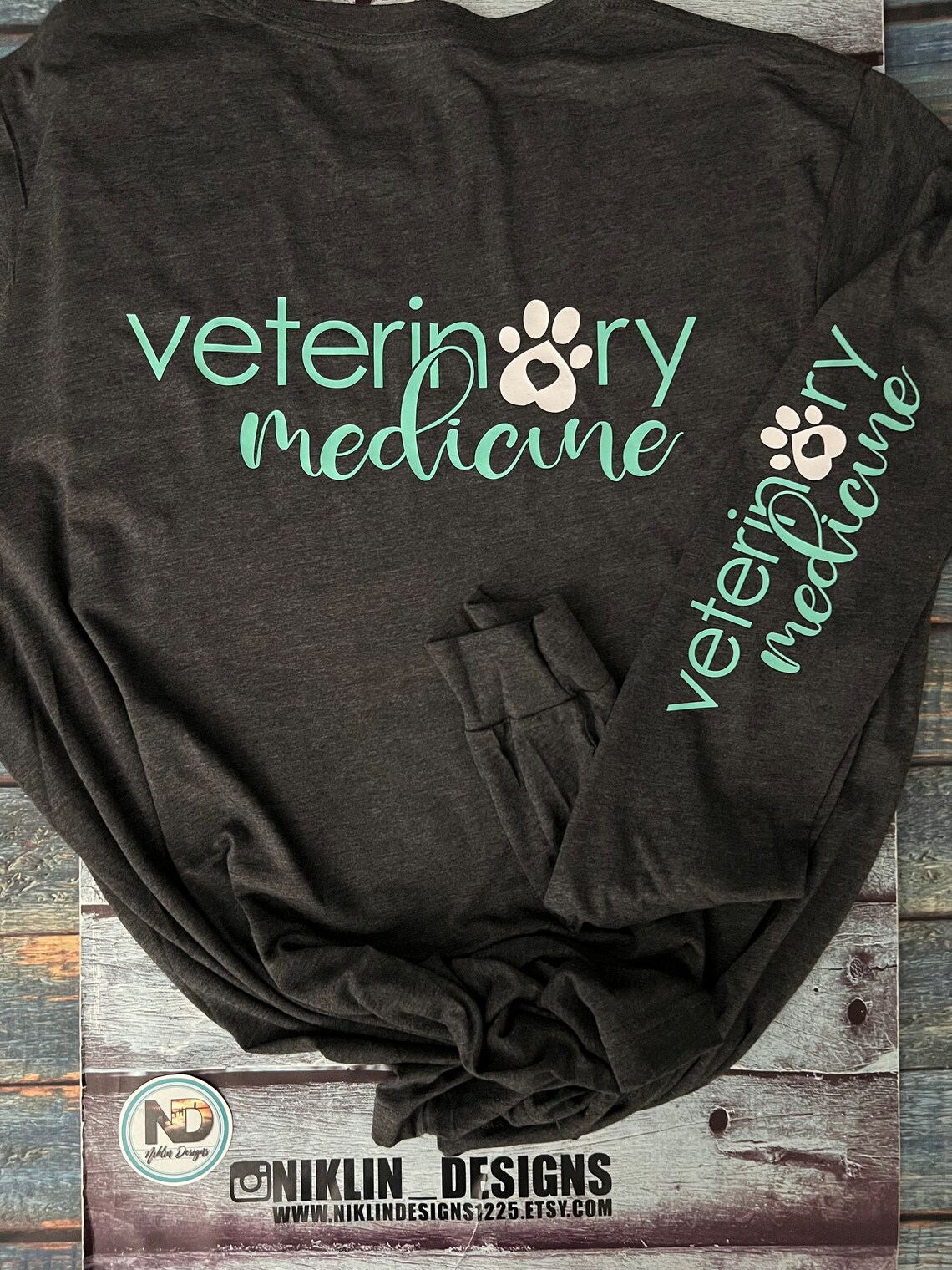 Unisex Long Sleeve Veterinarian T-shirt | Veterinarian T-shirt | Vet ...