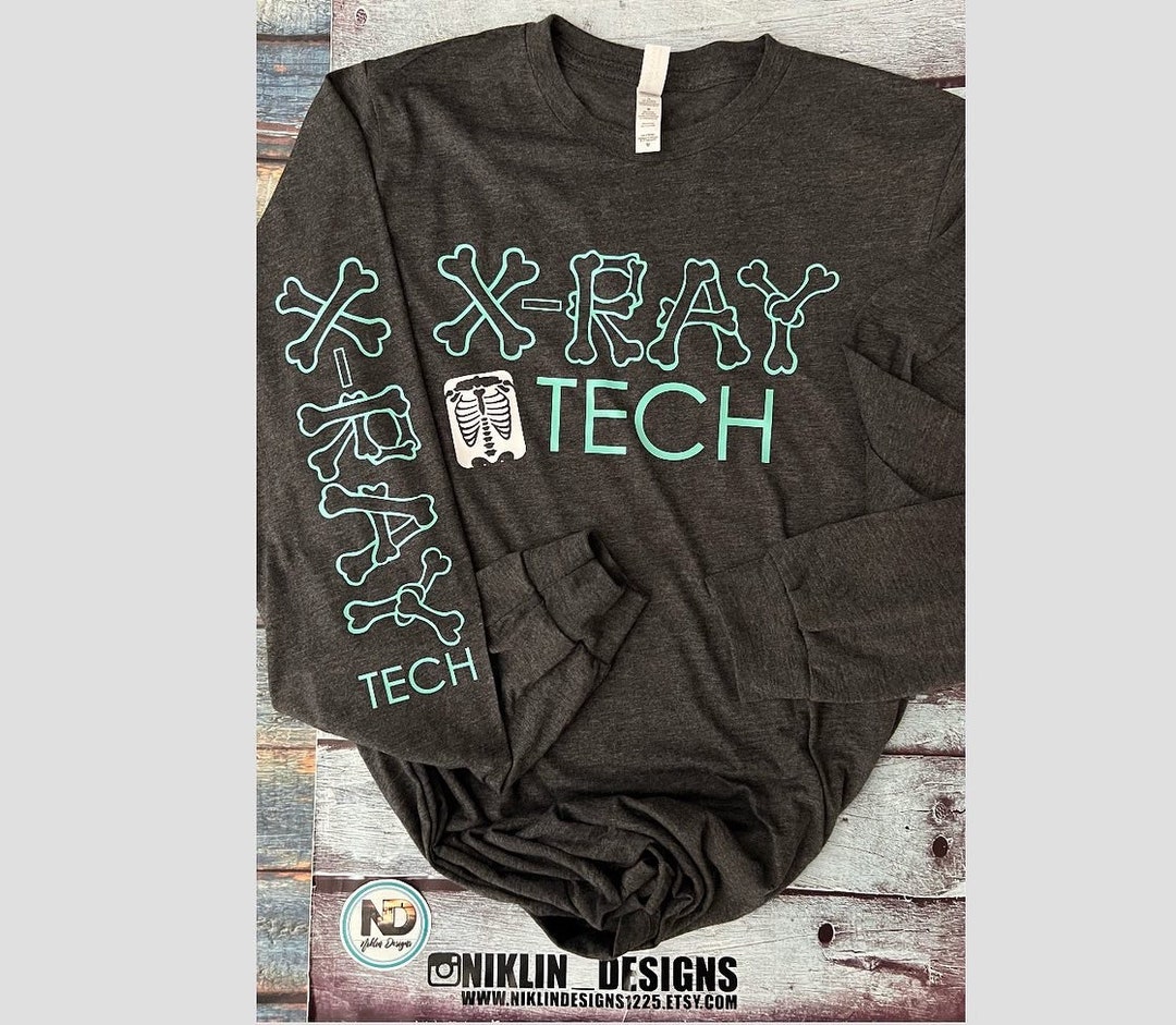 Unisex Long Sleeve Lightweight Radiology T-shirt | Radiology T-shirt ...