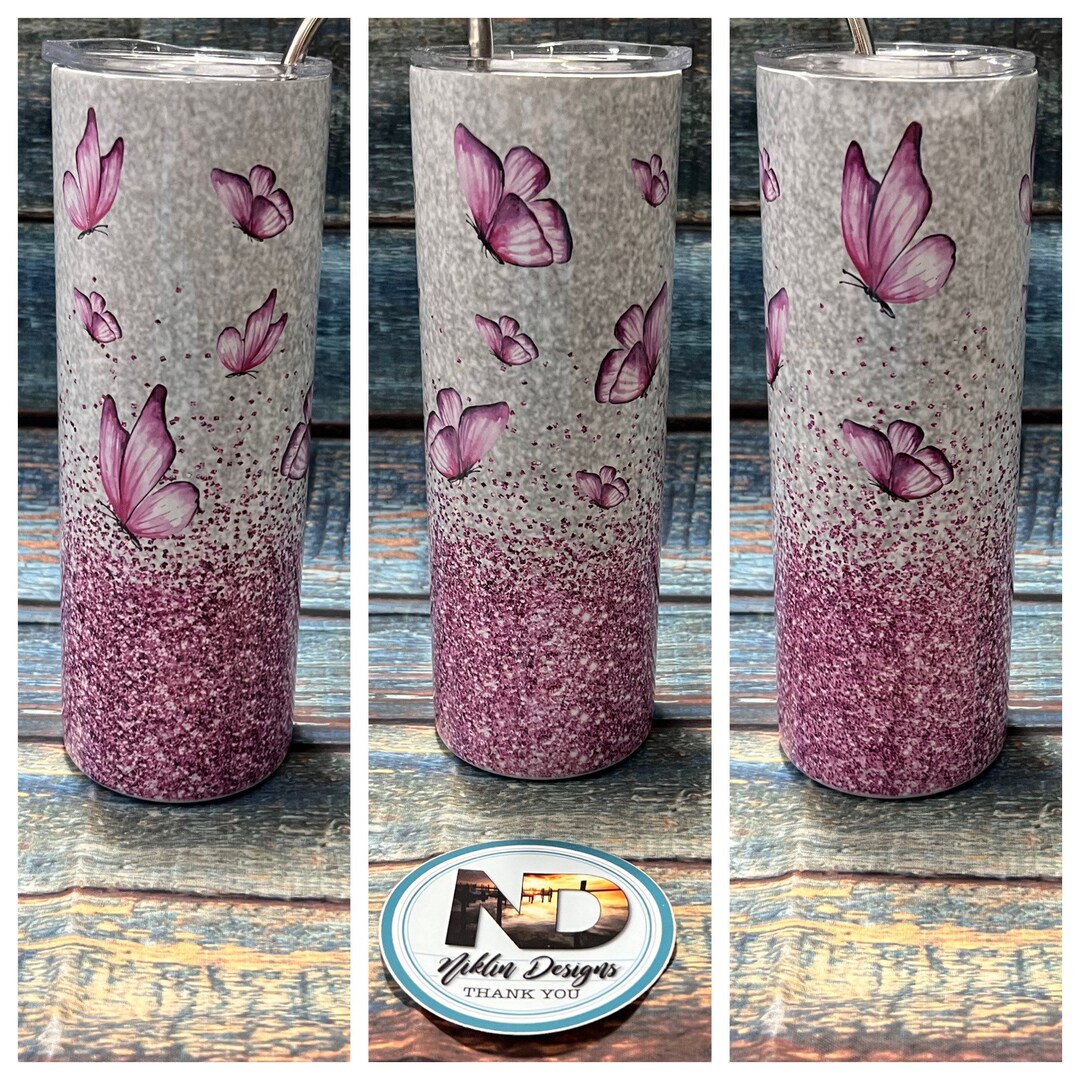 Tumbler Butterfly Tumbler Butterfly Tumblers Butterflies Tumbler Butterfly Custom Tumbler 20oz