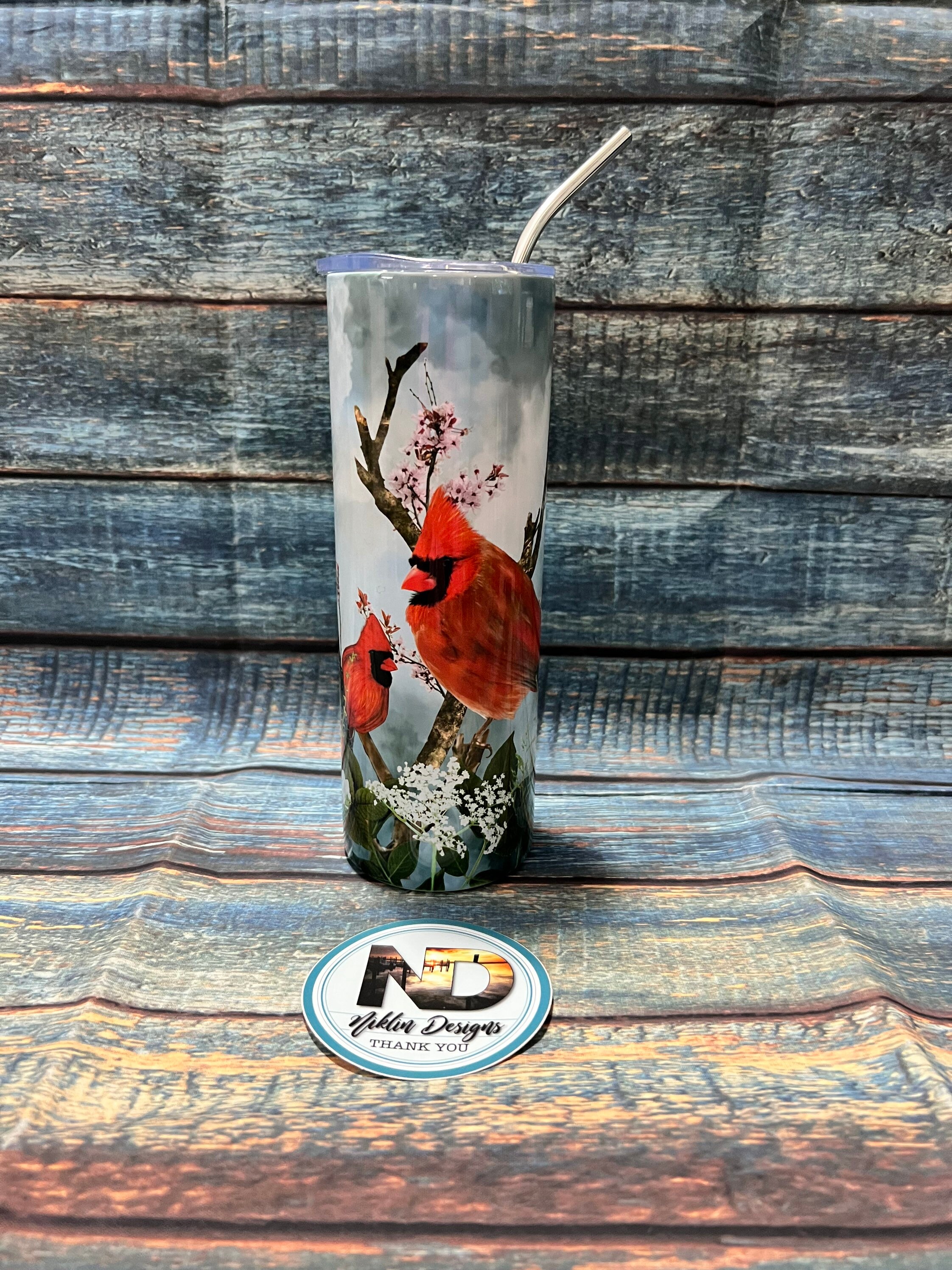 Tumbler Metal Tumbler Cardinal Tumbler Cardinal Tumblers - Etsy
