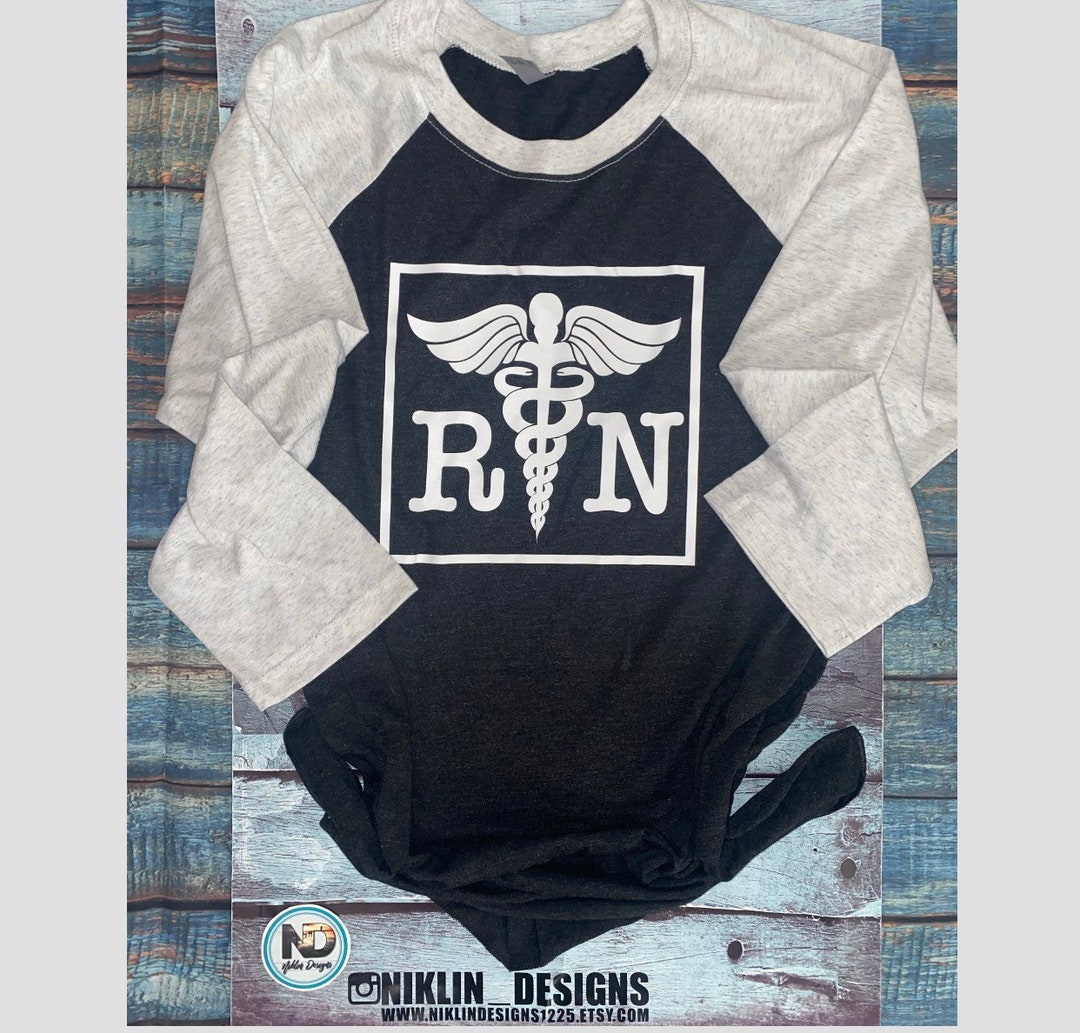 Unisex 3/4 Sleeve Lightweight Nurse T-shirt Nurse T-shirt Registered ...