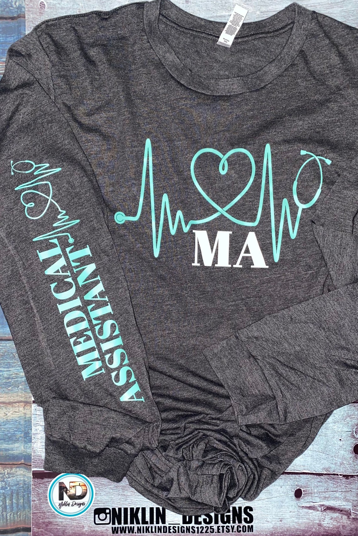 Unisex Long Sleeve Medical Assistant T-shirt Nurse T-shirt | Etsy