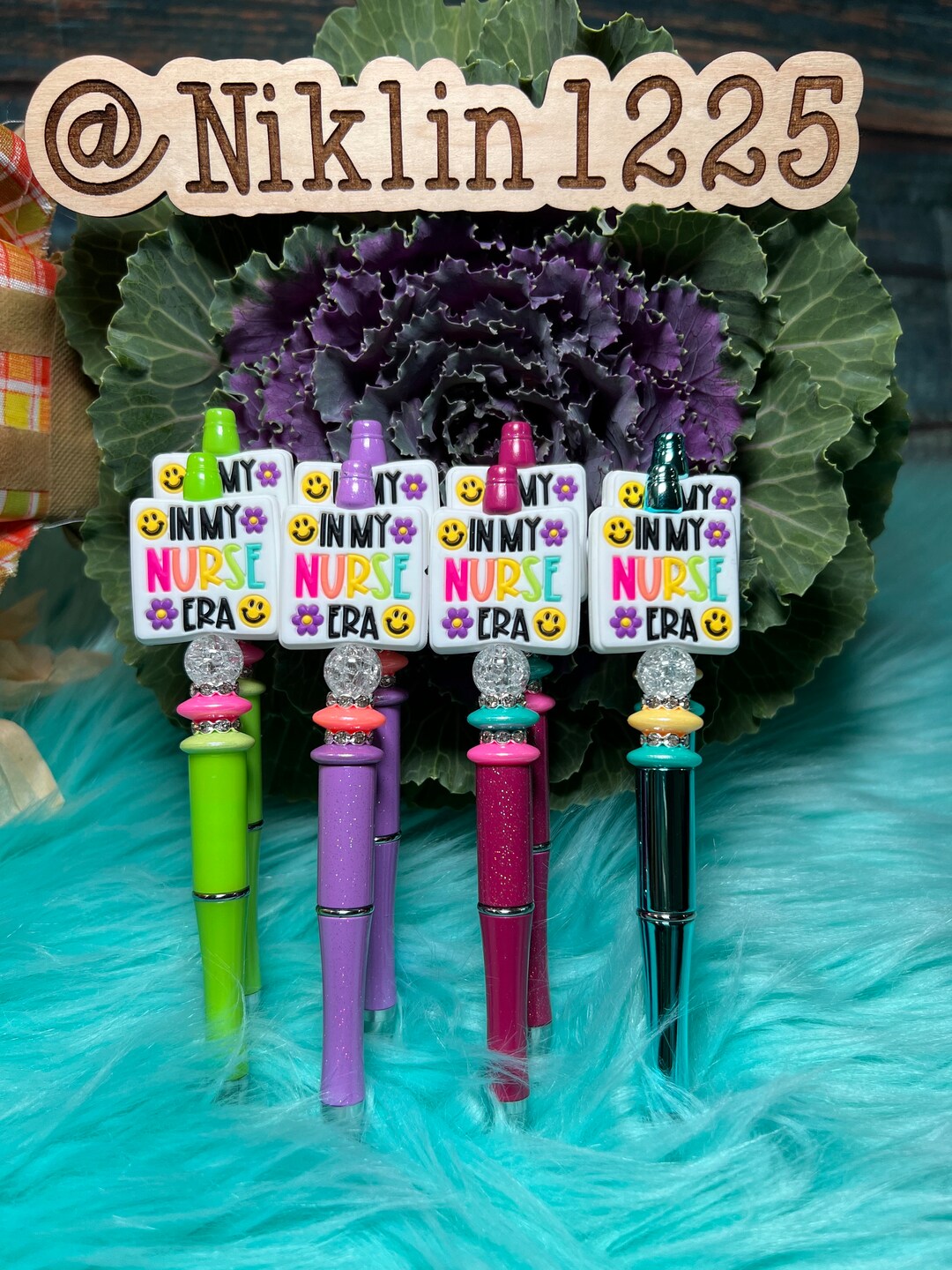 In My Nurse Era, Teacher Nurse Pen, Thank You Gift, Cute Pen With Beads, Metal Refillable Pen ...