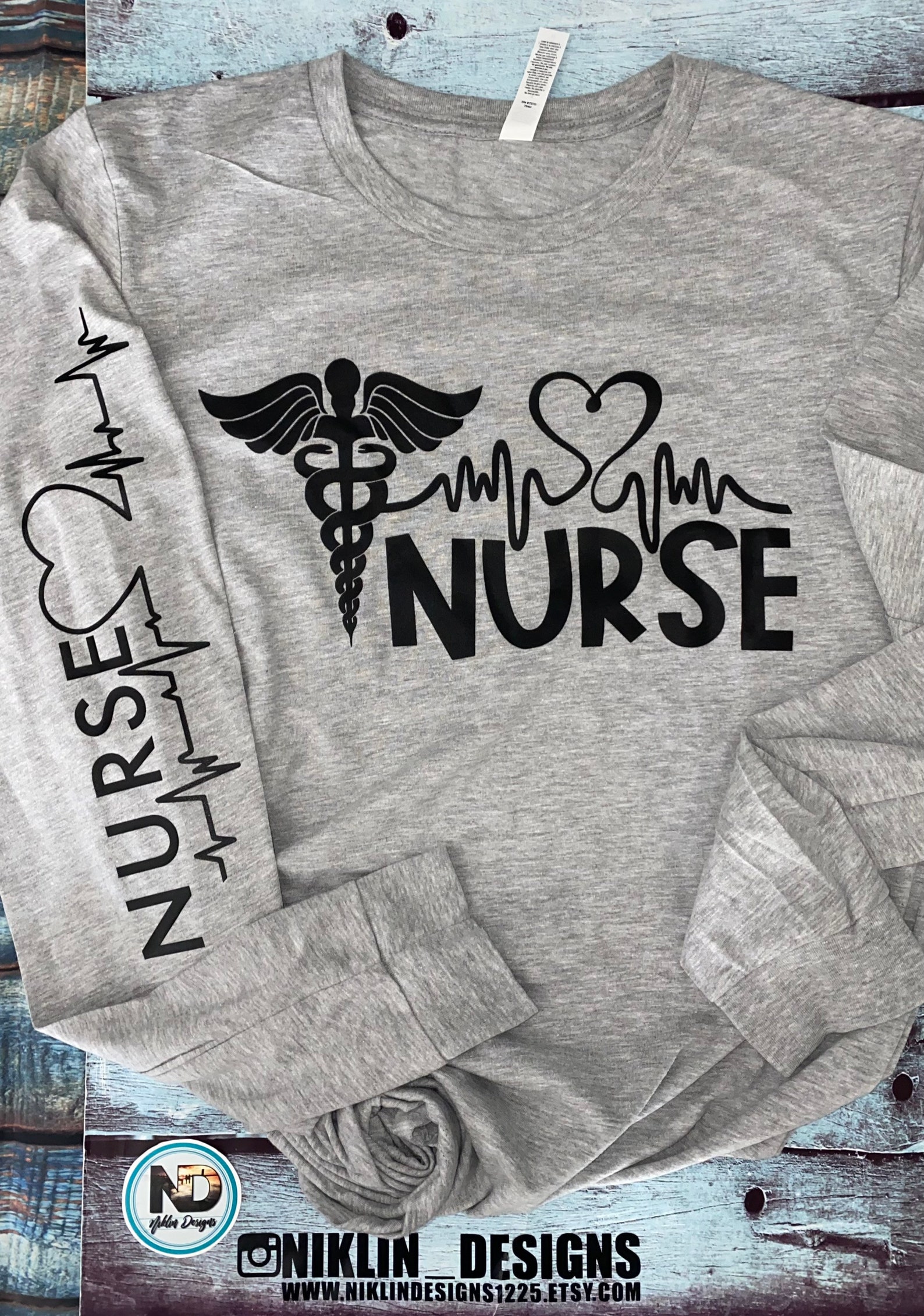 Unisex Long Sleeve Lightweight Nurse T-shirt Nurse T-shirt - Etsy