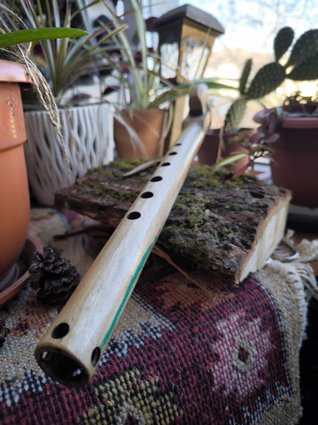 Native American Style Single Flute, Key of A 440hz, Soothing Clear ...