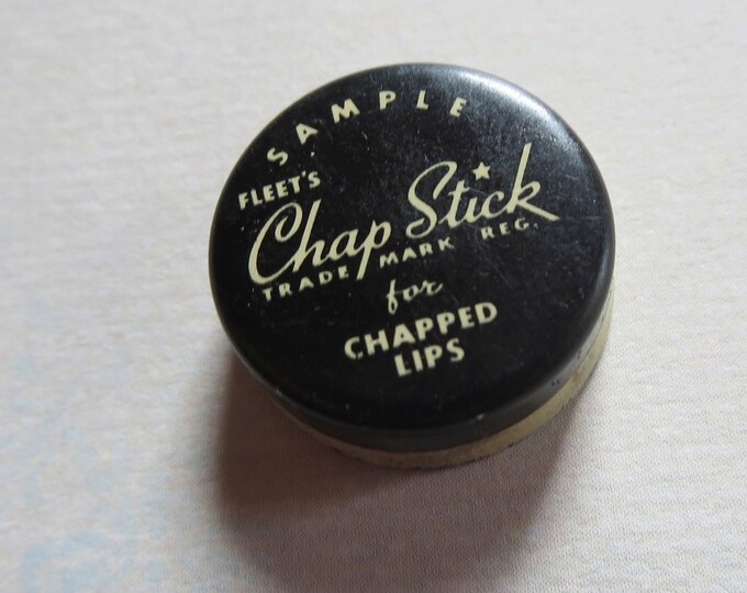 Vintage Tin Sample of Chapstick Trademark by Fleet of Lynchburg, VA ...