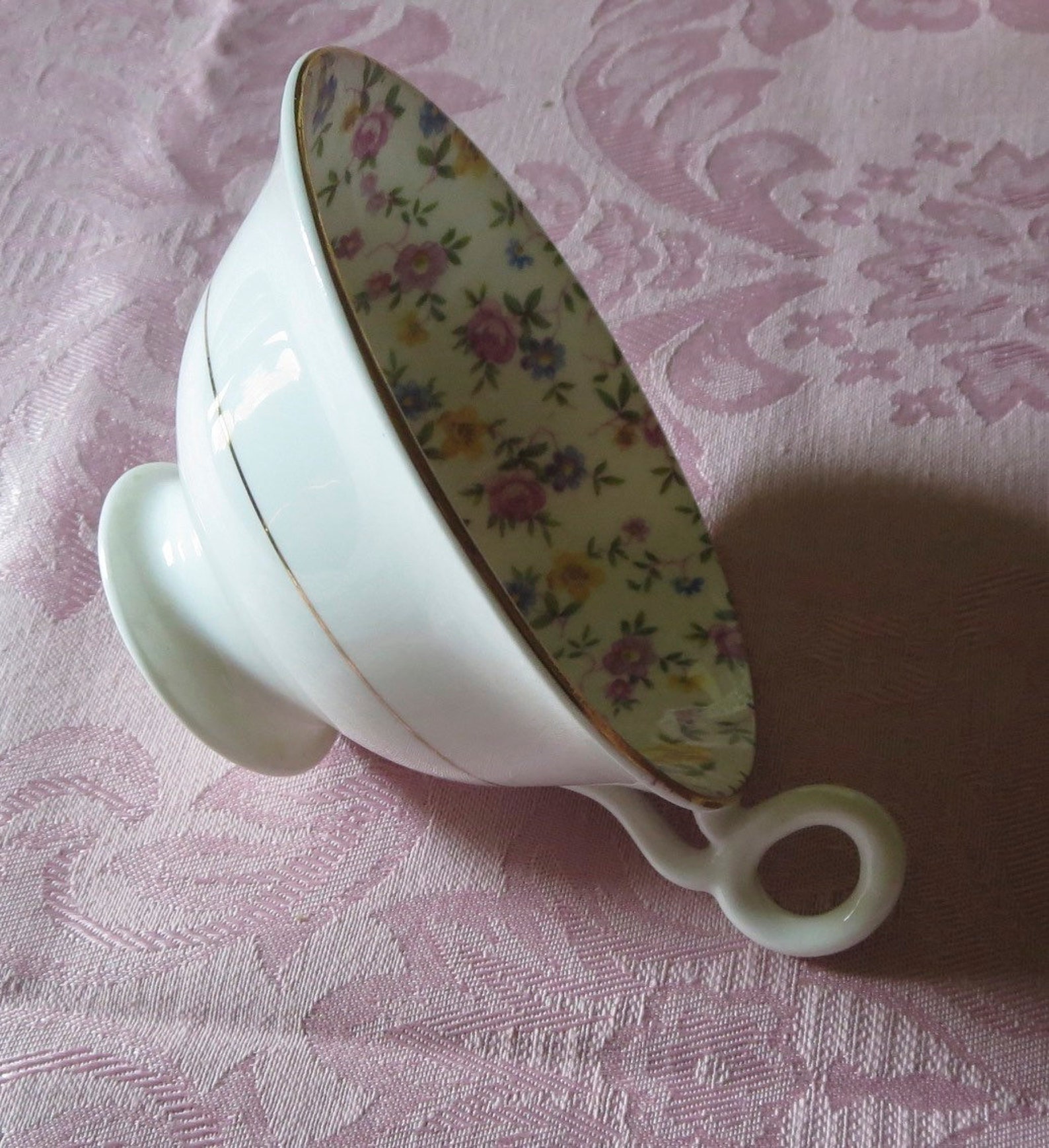 Vintage Floral Chintz Teacup Set, English Bone China, Fenton England ...
