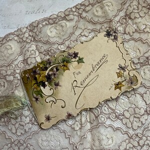 Antique Victorian Lot of Ephemera, Handwritten 1899 Letter, Floral ...