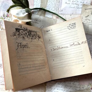 Antique my Tennyson Birthday Book Quaint Birthday Memory Book With ...