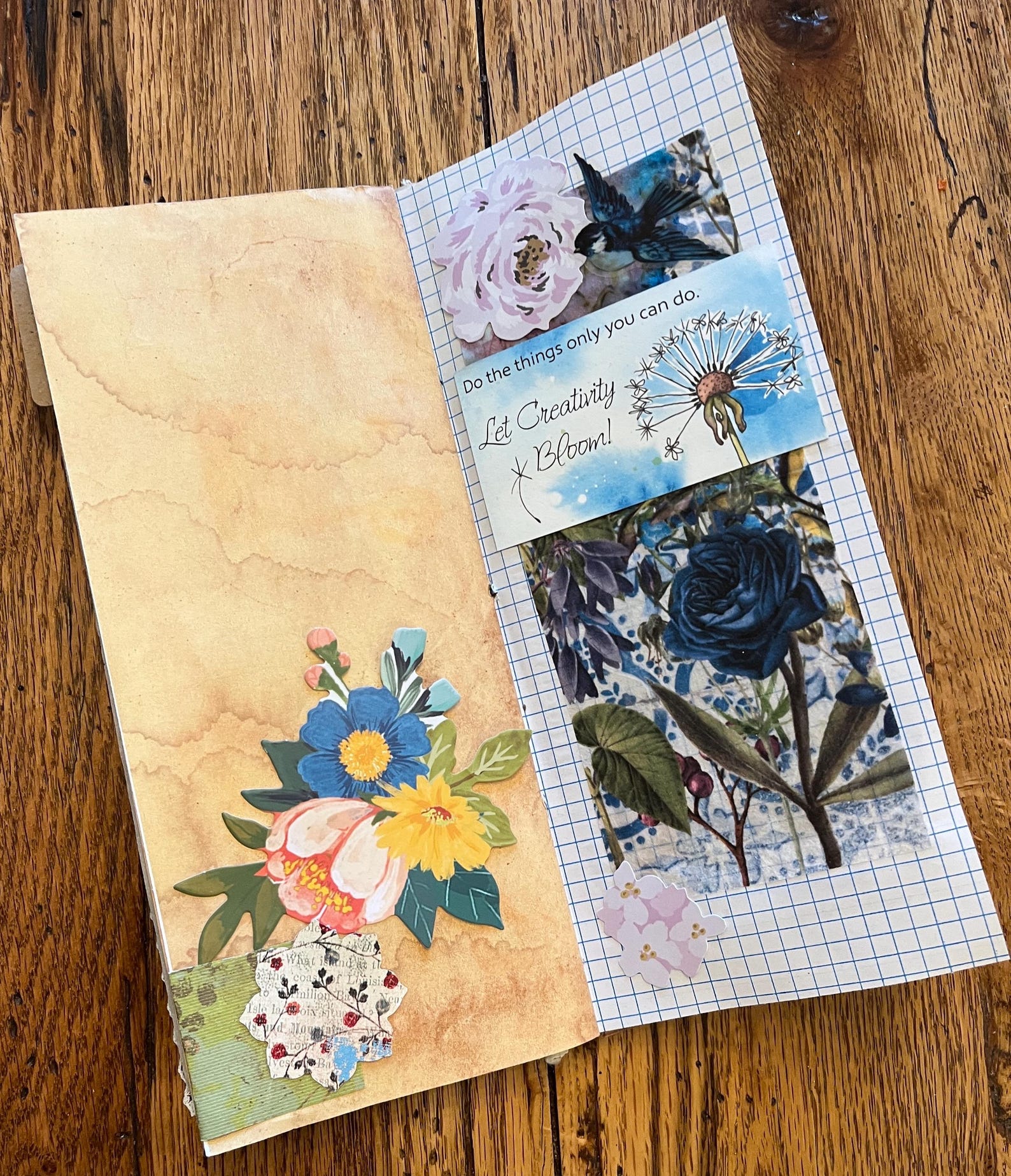 Decorative Journal Booklet, Altered Cards and Tags, Florals, Birds ...