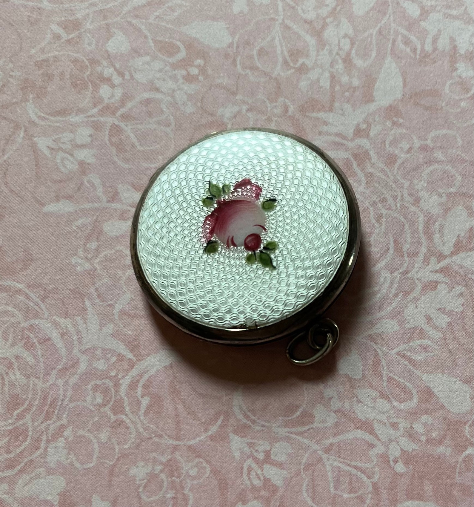 Antique Art Deco Wonderful Guilloche Enamel Locket in White - Etsy