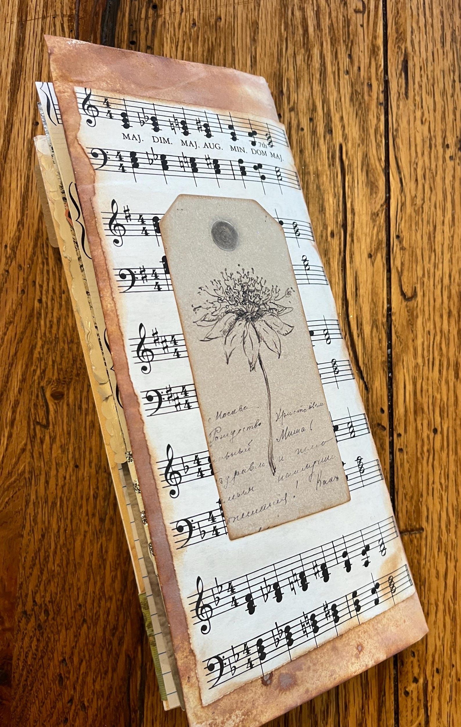 Decorative Journal Booklet, Altered Cards and Tags, Florals, Birds ...
