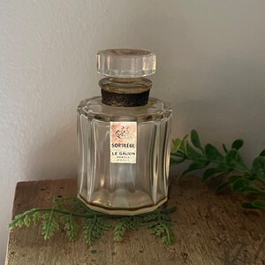 Vintage Legalion Sortilege Crystal Perfume Bottle, Paris France With ...