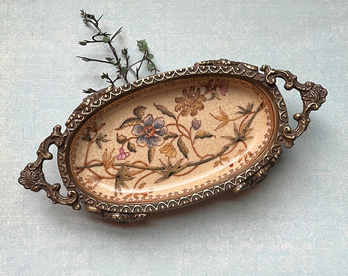 Vintage Hua Rong Tang Zhi Chinese Floral Design Porcelain in Ornate ...