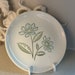 Vintage Set of 4 Side Plates With Cute Blue Flowers and Green Leaves ...