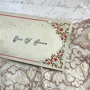 Antique Victorian Lot of Ephemera, Handwritten 1899 Letter, Floral ...