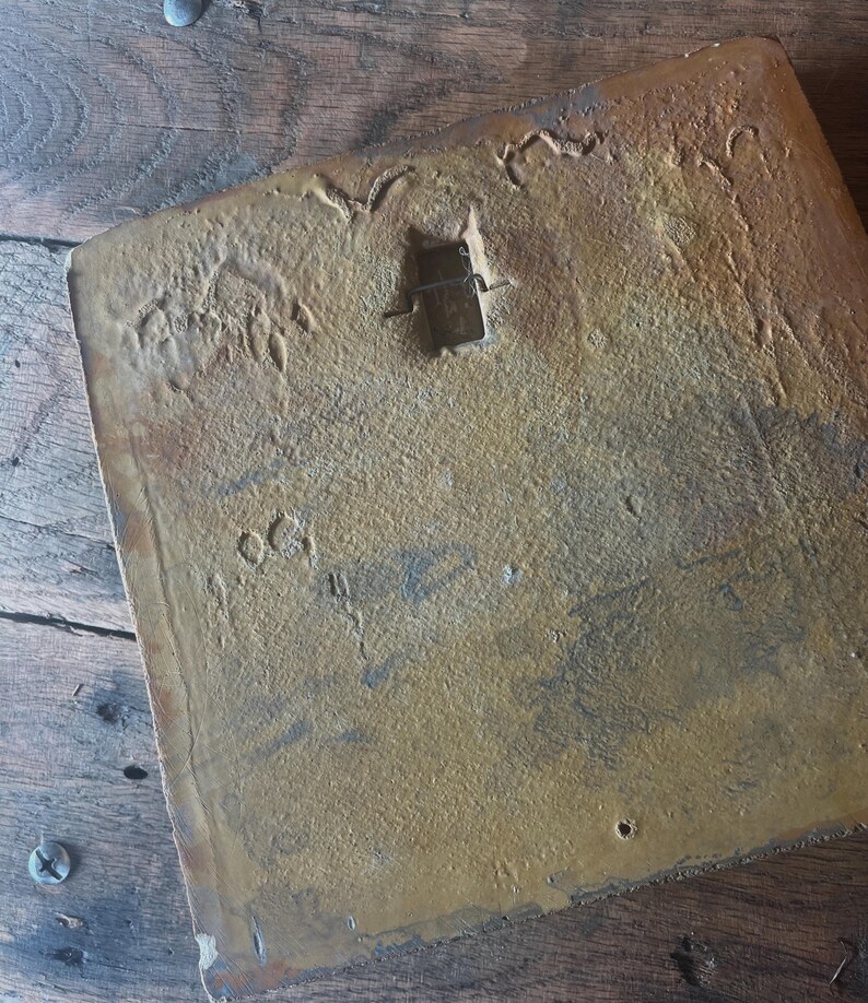 Vintage Artist Signed Hayes Parker Sand Cast Plaque, Acanthus Leaf ...
