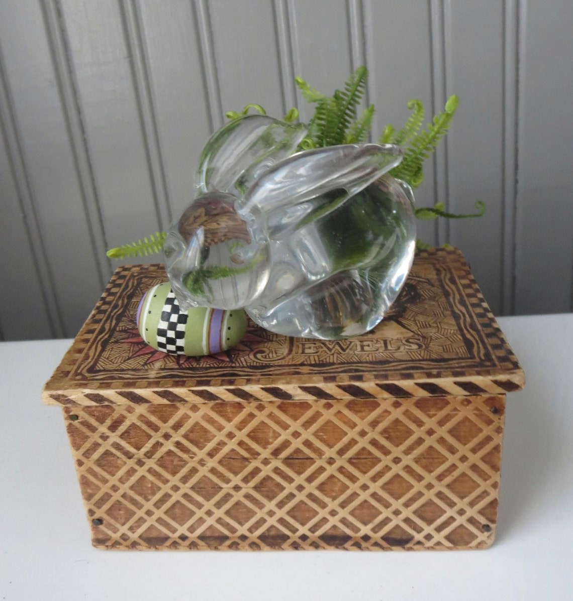 Vintage Lead Crystal Bunny Rabbit by Toscany Collection - Etsy