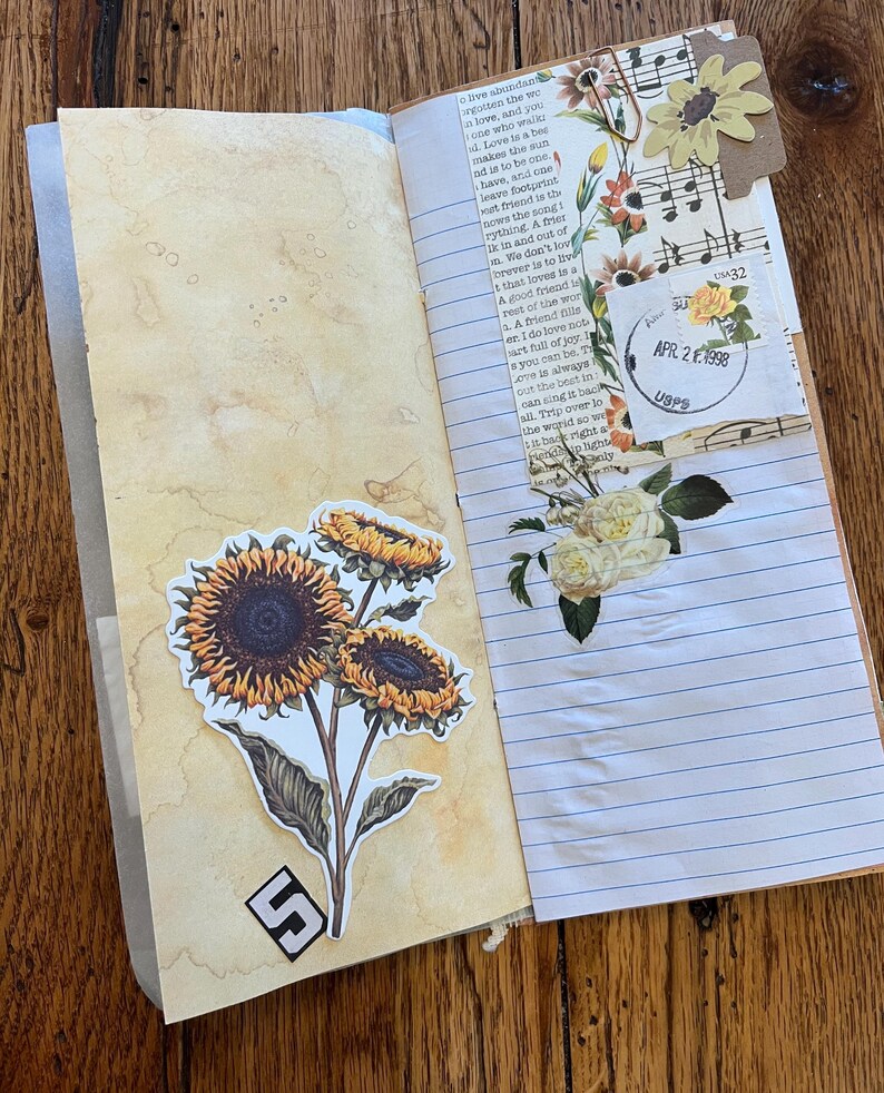 Decorative Journal Booklet, Altered Cards and Tags, Florals, Birds ...
