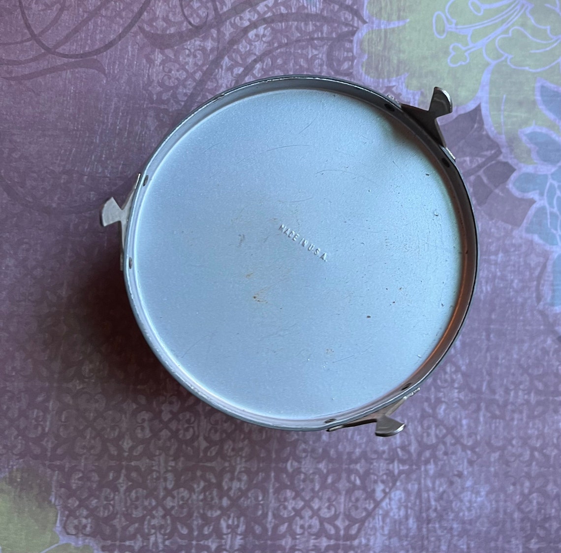 Antique Art Deco Metal Powder Box Compact in Blue With Metal - Etsy