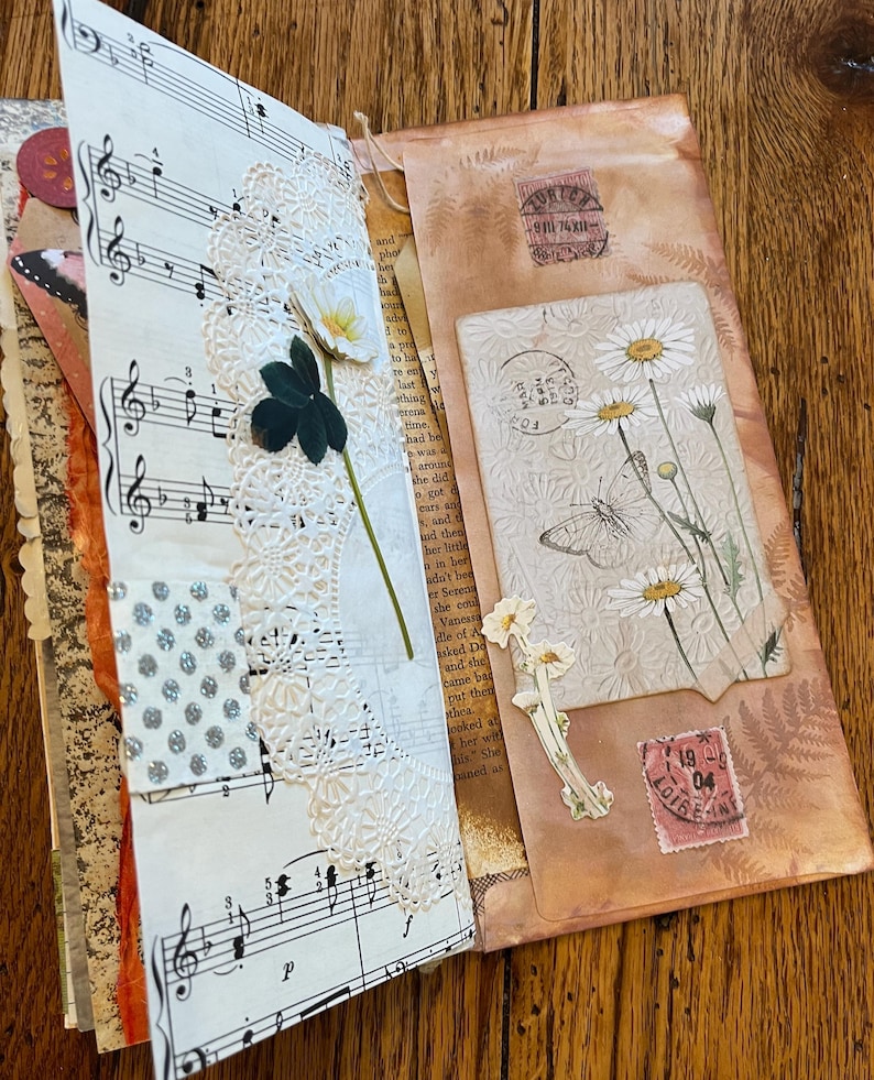 Decorative Journal Booklet, Altered Cards and Tags, Florals, Birds ...