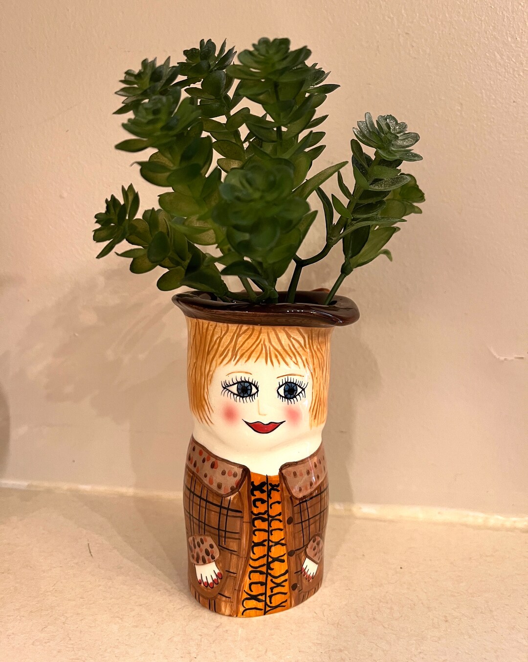 Vintage Ceramic Lady Vase by Susan Paley Produced by Ganz Company ...