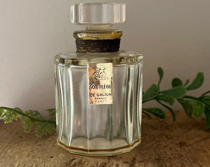 Vintage Legalion Sortilege Crystal Perfume Bottle, Paris France With ...