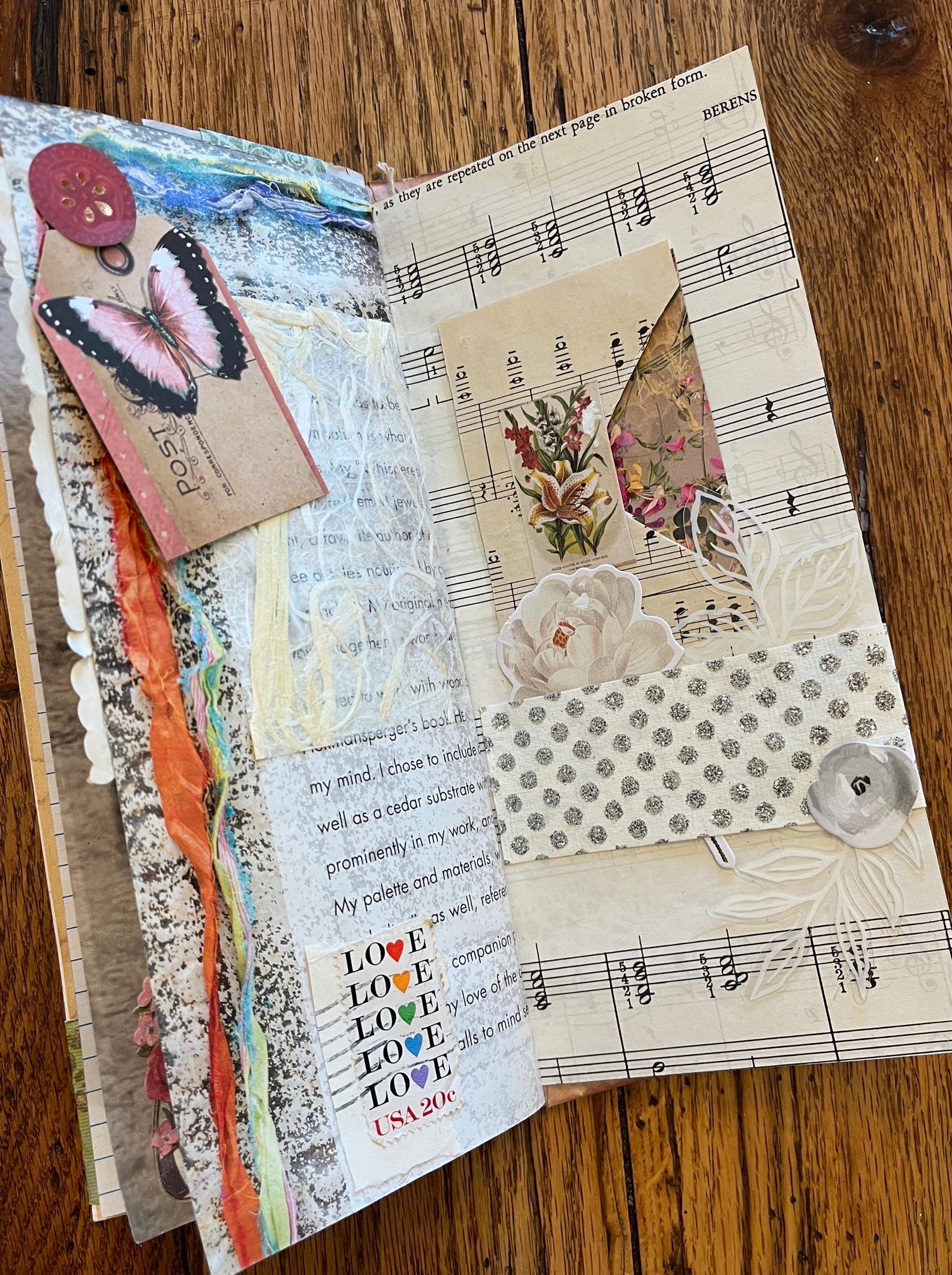 Decorative Journal Booklet, Altered Cards and Tags, Florals, Birds ...