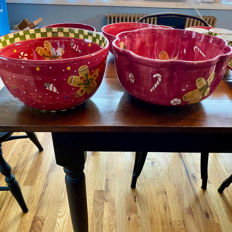 22 Piece Lot of Vintage Laurie Gates Ceramic Holiday Treats Gingerbread ...