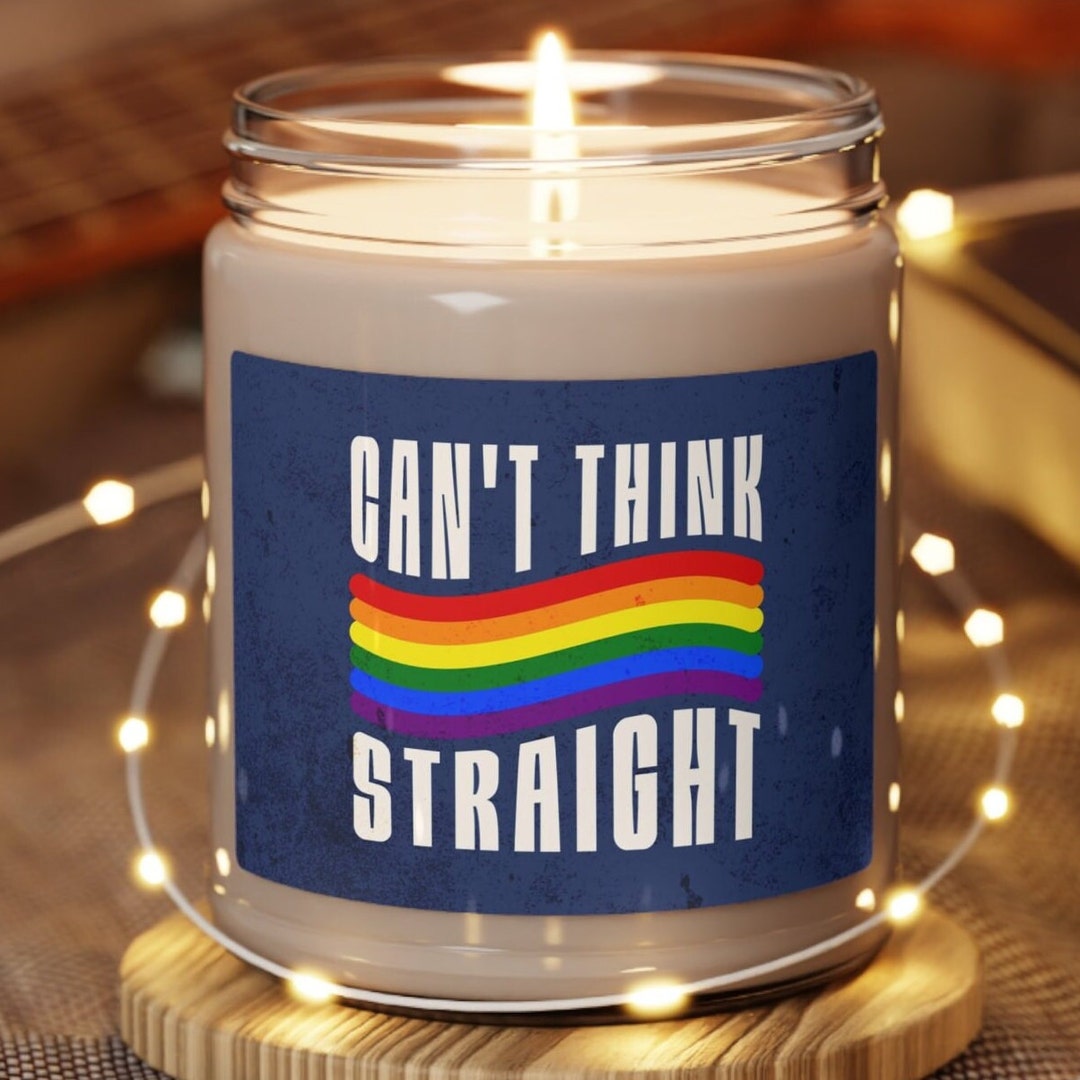 Rainbow Pride Candle | Funny Gay Gift, LGBTQ+ Soy Candle - Etsy