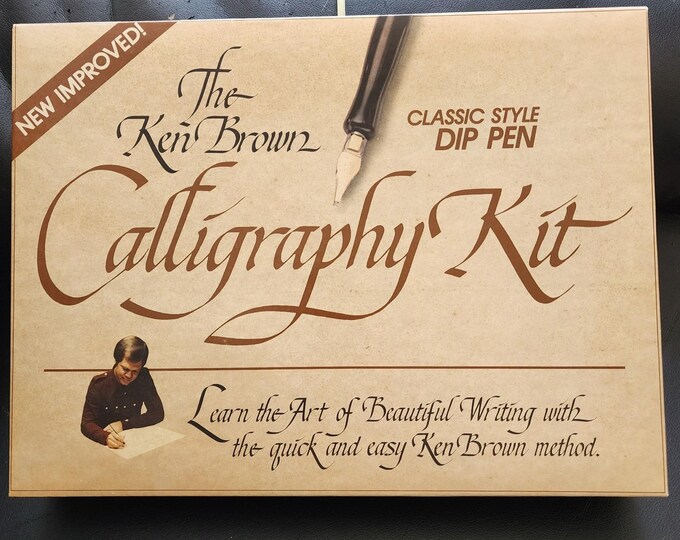 Ken Brown Calligraphy Kit #3079 for Left HANDERS Classic Dip Pen Nibs ...