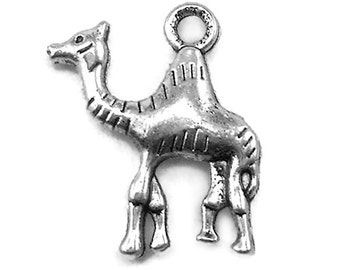 20pcs Camel Charms Desert Charms Animal Charms Antique Silver Tone ...